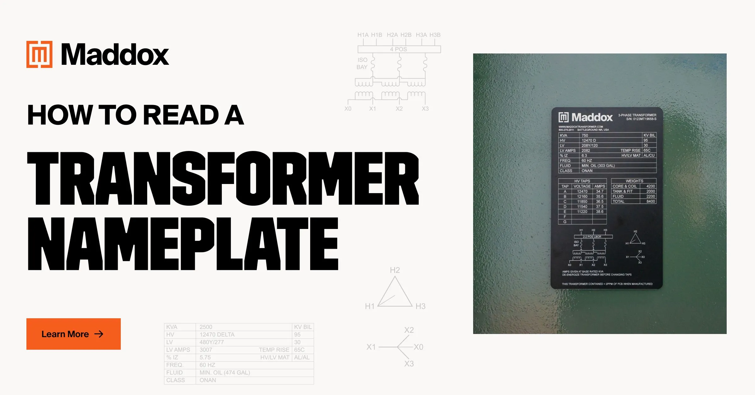 How to Read a Transformer Nameplate